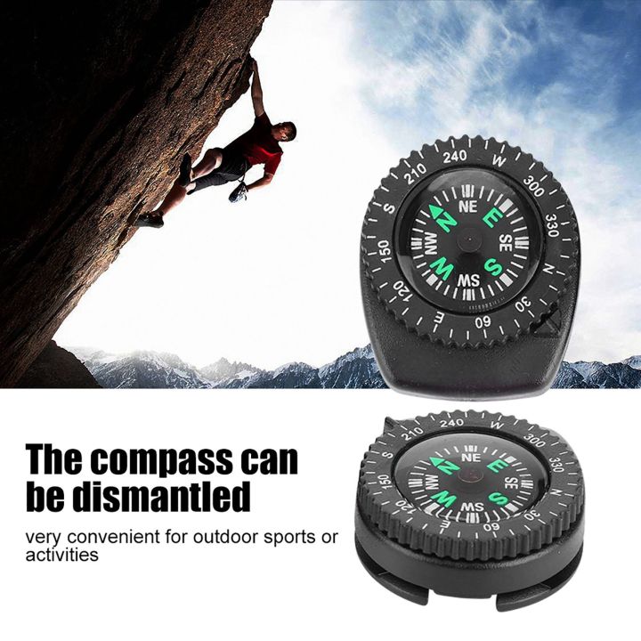 2pcs Mini Portable Compass Watch Band Slip Navigation Compass Wrist ...