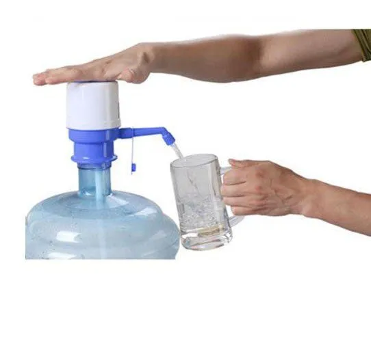 "Hand-Powered Water Pump Dispenser for 19-Liter Water Containers - Blue ...