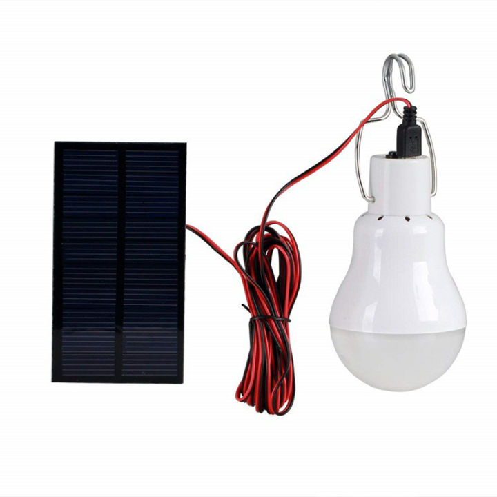 Portable LED Solar Bulb with Hook Light Outdoor Waterproof Camping ...