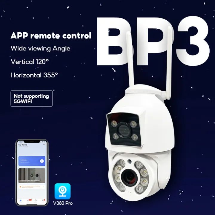 V380 BP3 1080P Dual Lens Security IP CCTV Camera Wireless Outdoor ...