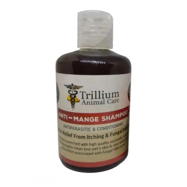 Trillium Anti-Mange Shampoo 225ml For Cat & Dog Rash Out Treatment ...