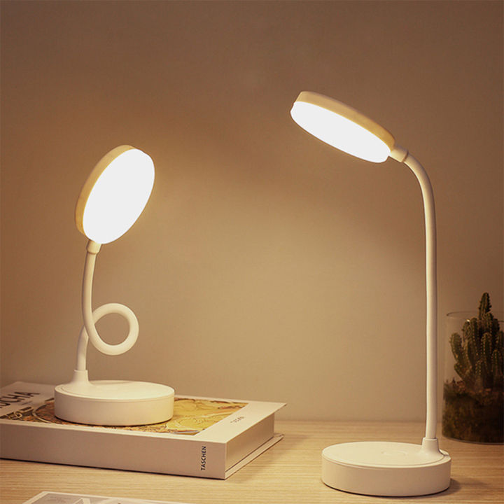 LED Desk Lamp 3 Levels Dimmable USB Rechargeable Battery Powered ...