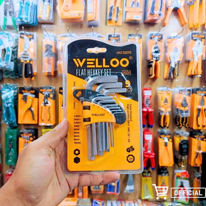 WELLOO Allen Hex Key Short 9Pcs Set | Daraz.com.bd
