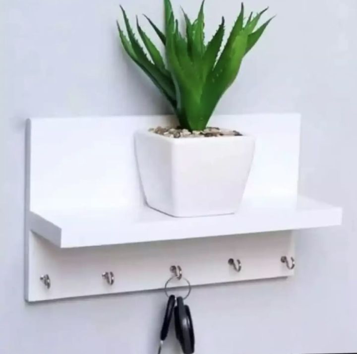 Key Holder Wall mount for Hanging Keys, decorative key holder, wooden ...