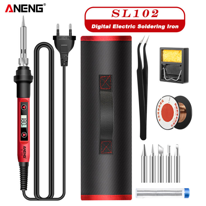 ANENG SL101/SL102 Electric Soldering Iron US/EU Plug Adjustable ...