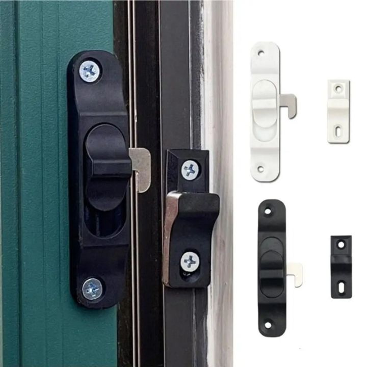 Sliding Folding Trackless Screen Door Latches Push-Pull Mesh Window ...