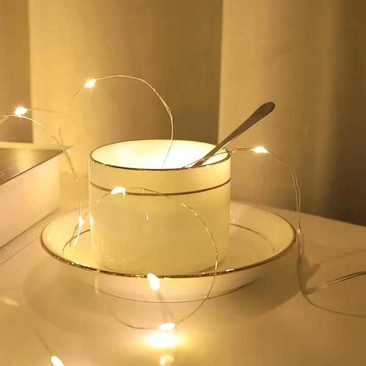 Warm White Fairy Lights 30 LED 3 Meter Battery Operated Copper Wire ...