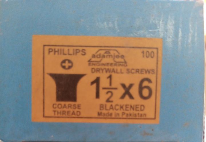 ADAMJEE BUGLE HEAD DRYWALL SCREWS BLACK SCREW FURNITURE SCREW WOOD ...