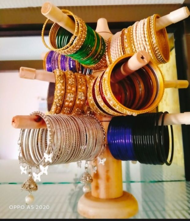 Wooden curi display rack Bengal stand for women কাঠের চুরি ডিসপ্লে র ...