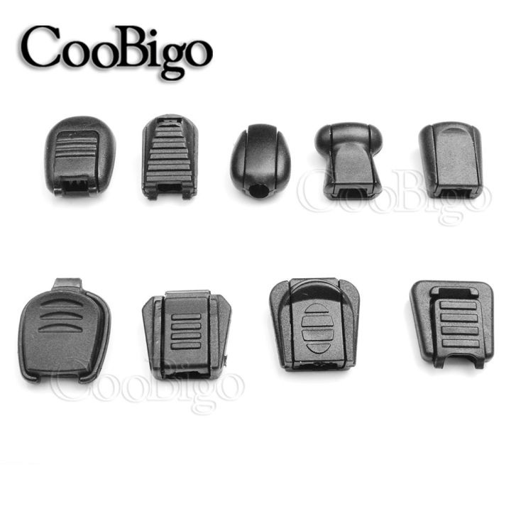 25pcs Zipper Pull Rope Clamp Tether Tip Cord End Lock Clip Retainer for ...