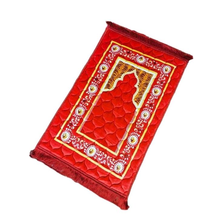 Val-vet Foam Print Jayenamaz/Red colour/jainamaz/Prayer Mat | Daraz.pk