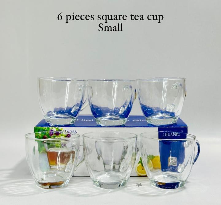 6 pieces of square tea cup small | Daraz.lk