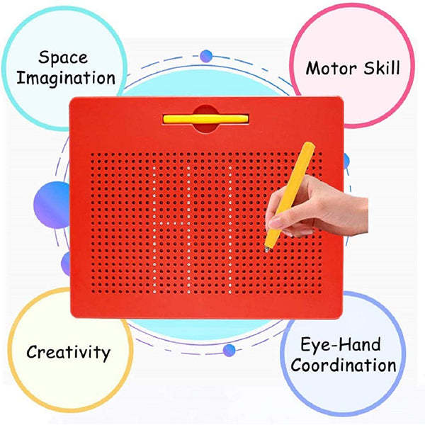 Magnetic Creative Drawing Board Montessori toy Magnetic Dart Game Toy ...