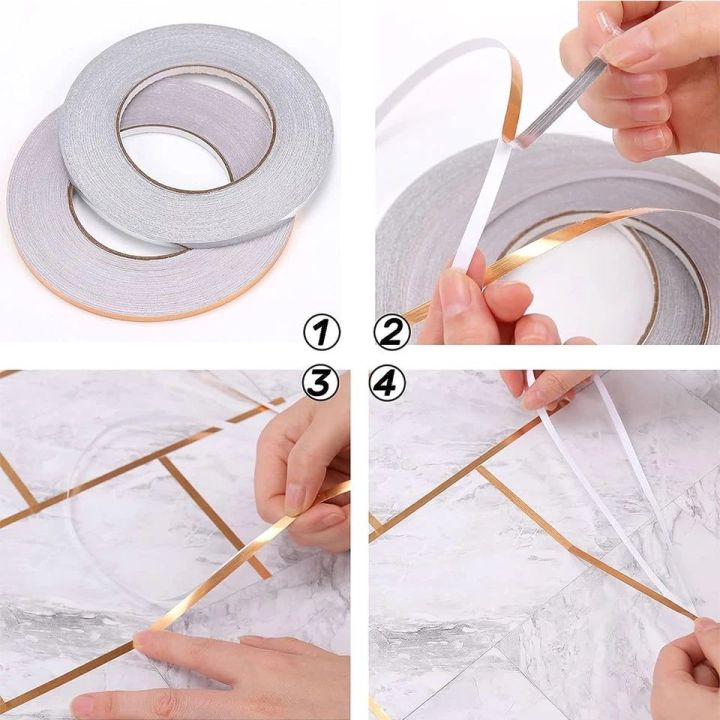 Tile Stickers For Flooring, Tiles Gap Tape Waterproof Filling Sticker ...