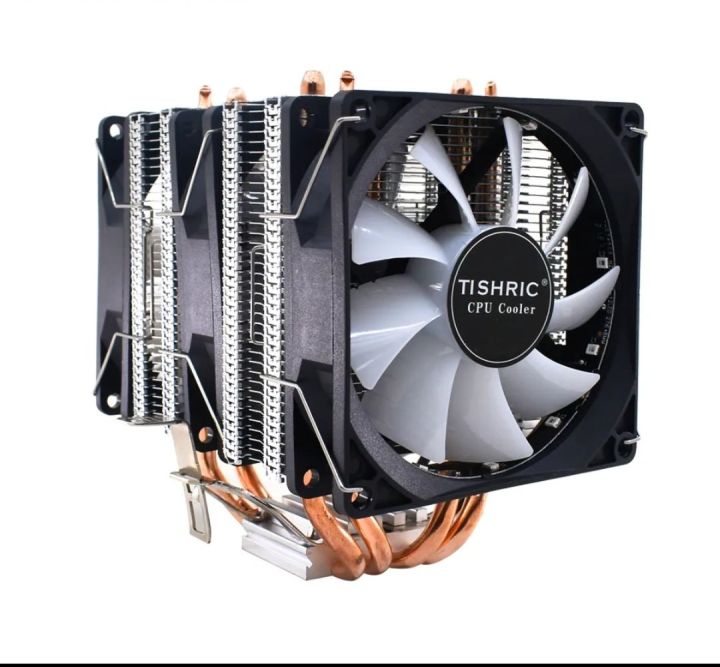 CPU COOLER 3 FAN RGB 6 COOPER HEAT PIPES | Daraz.pk