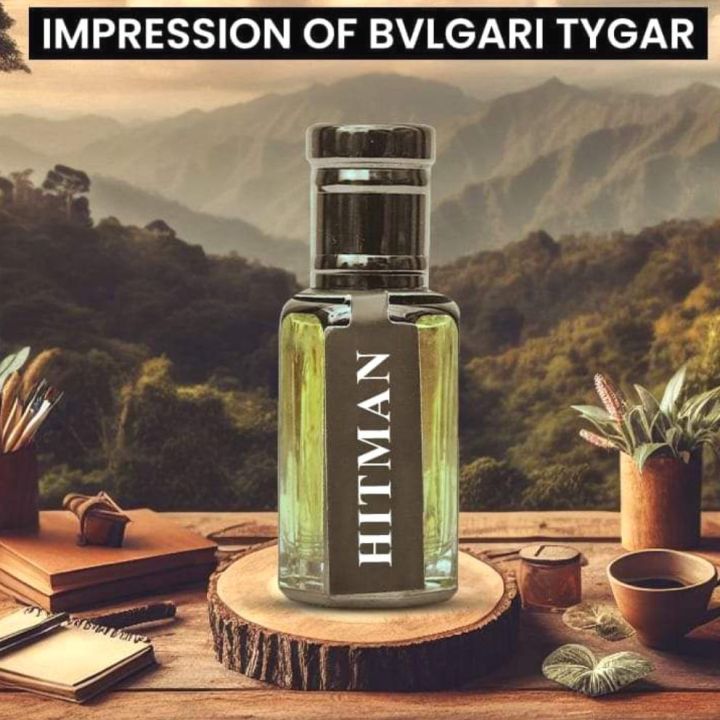 Hitman Perfume 12ml 1Pc Black Roll On Impression of BVLGARI TYGAR ...