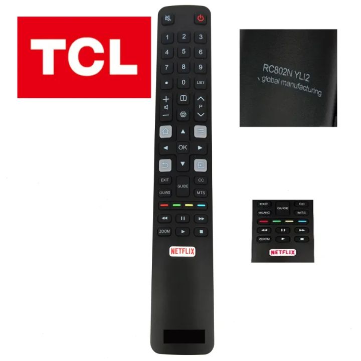 Tcl Smart Tv Remote Control Without Voice With Netflix Button