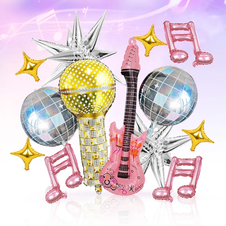 Music party disco balloon set, pop singer, 8090s hip hop disco party ...