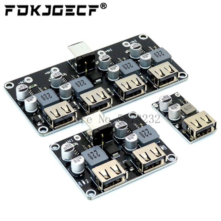 USB QC3.0 QC2.0 USB DC-DC Buck Converter Charging Step Down Module 6-32V 9V 12V 24V to Fast ...