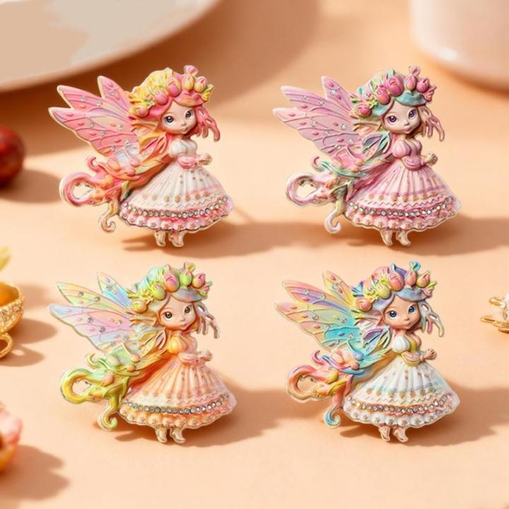Dreamy Beautiful Butterfly Elf Alloy Brooches 4-color Lovely Exquisite ...