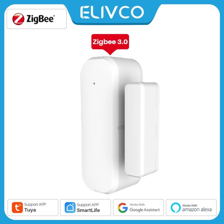 Tuya Smart Door Sensor Zigbee Door Window Open Closed Detector Smart Home Security Alarm System ...