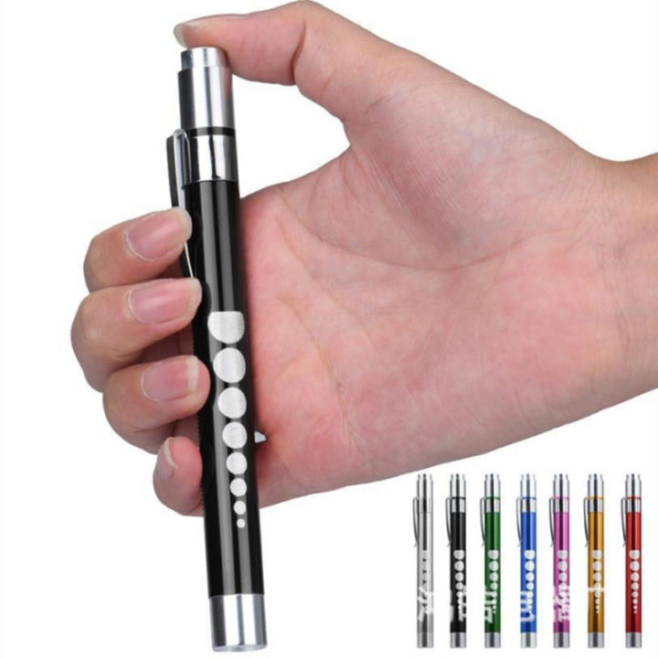 LED Medical Pocket First Aid Pen light Torch Eye Nose Dental Flashlight ...