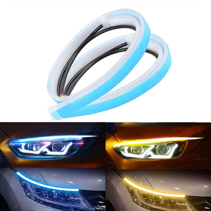 30cm/12inch 2pcs LED DRL Car Daytime Running Light Flexible Waterproof ...