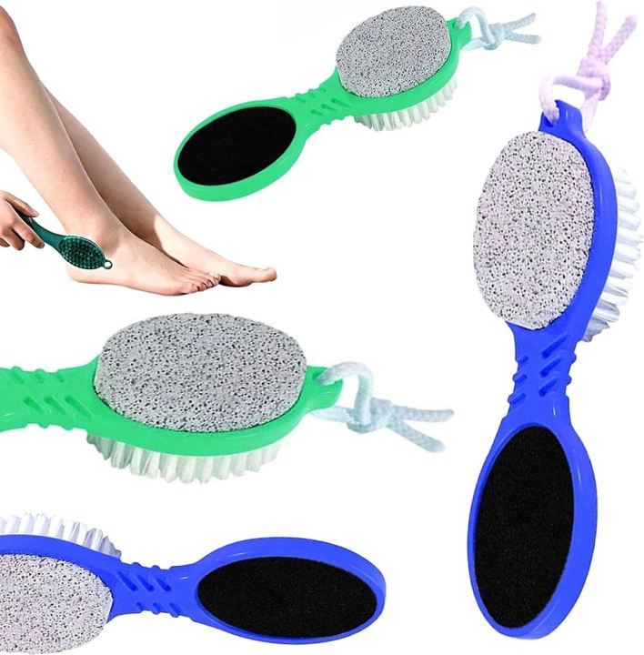 Foot File With Pedicure And Manicure Brush Multi Use Pedicure Paddle ...