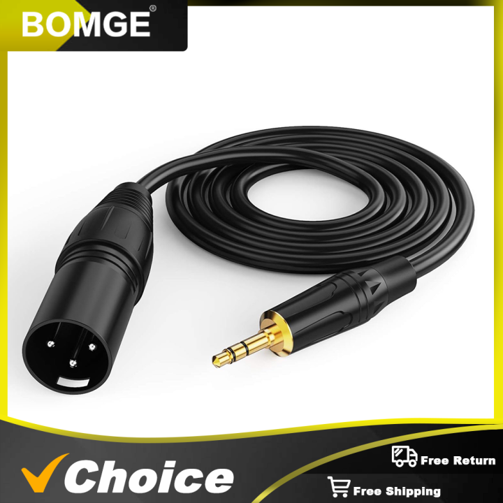 3.5mm to XLR Balanced Cable Adapter, 1/8 inch Mini Jack Aux to XLR Male ...