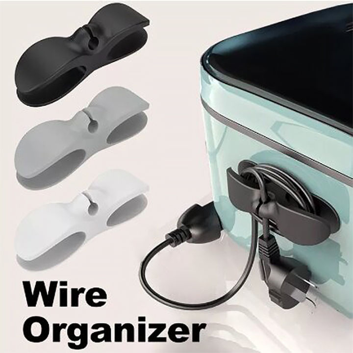 Cables Winder Cord Wrapper Cable Wire Clip Holder Organizer Management Easy Install ...