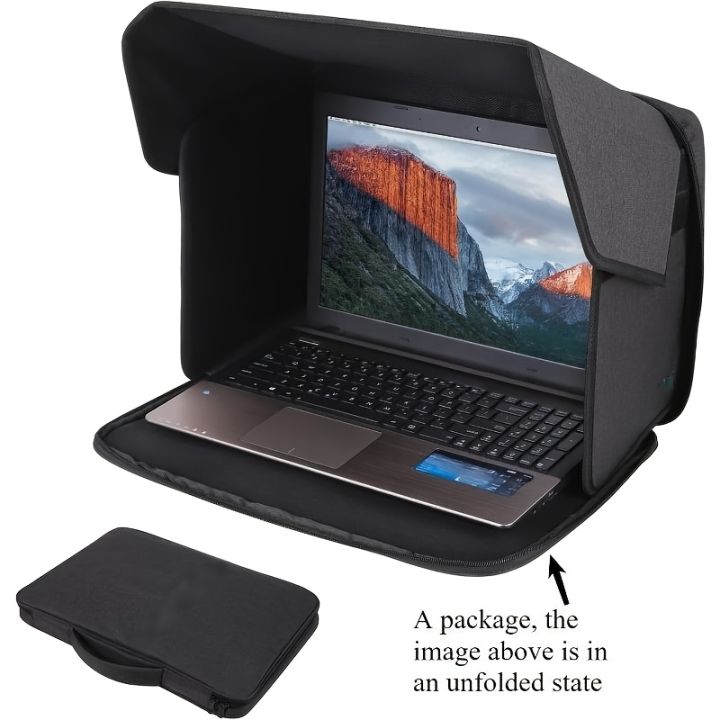 Laptop Bag Laptop Sun Shade, Lightweight Laptop Sun Glare Shield ...