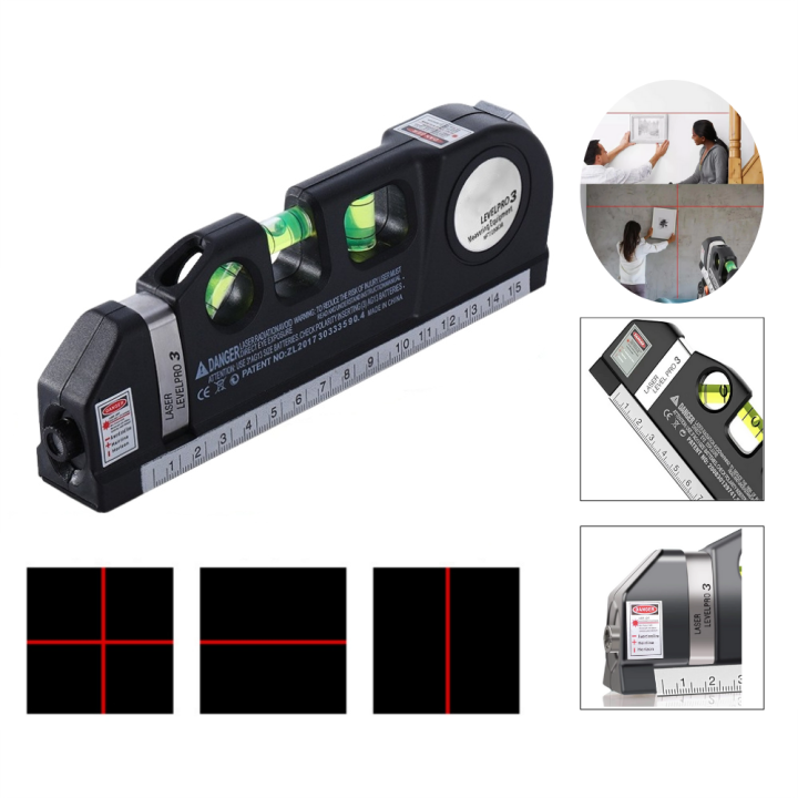 Laser Level Multipurpose Line Laser Leveler Tool Cross Line Lasers With ...