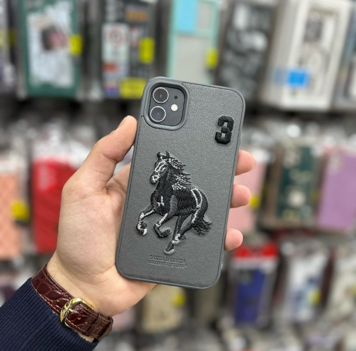 Santa Leather Like Polo Case for iPhone 11 to 15 Pro Max | Daraz.pk