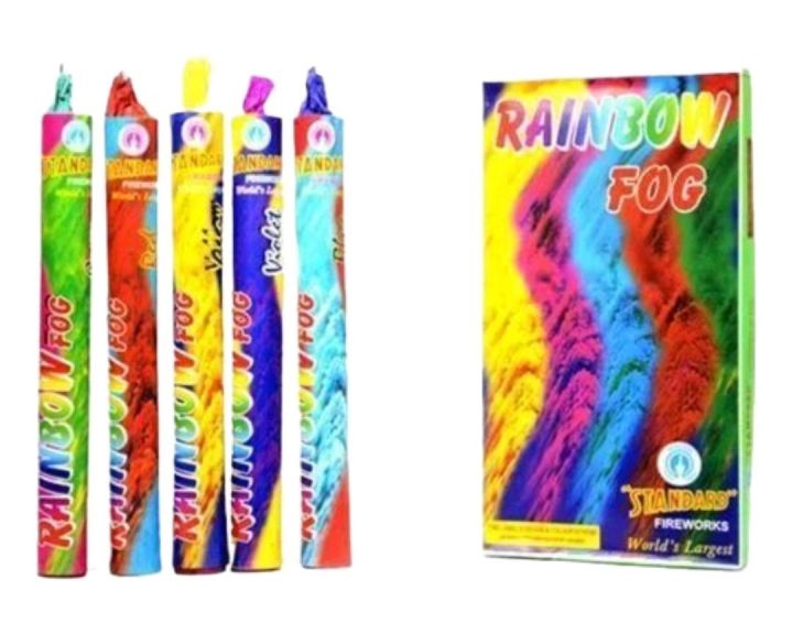5Pcs Rainbow Color Fog For Holi, Party, Events, Festivals, Birthday Mix ...