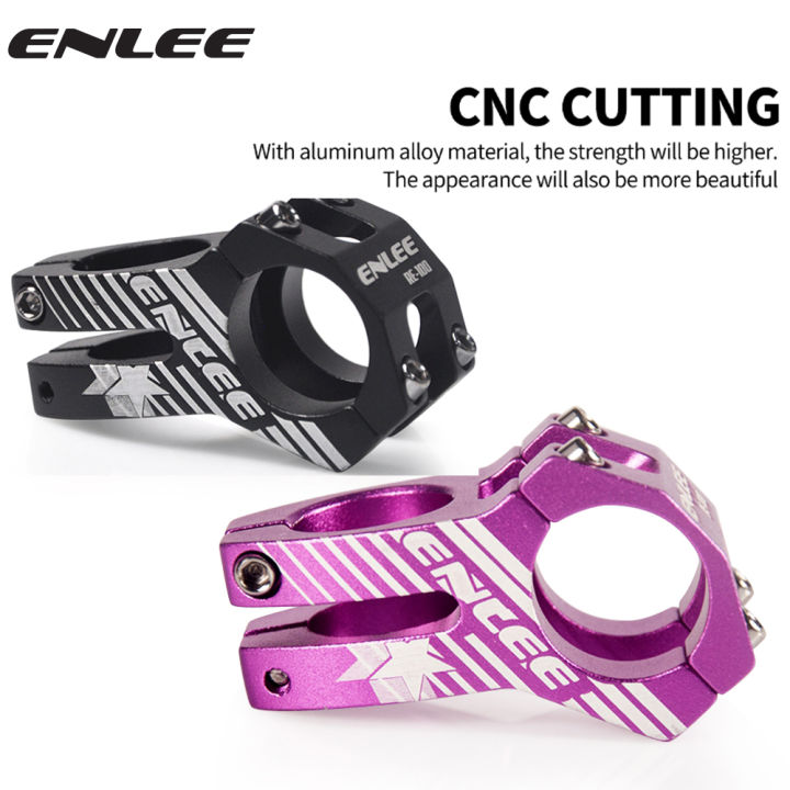 ENLEE MTB Stem 31.8x45mm High-Strength Short Handlebar Stem Aluminum ...