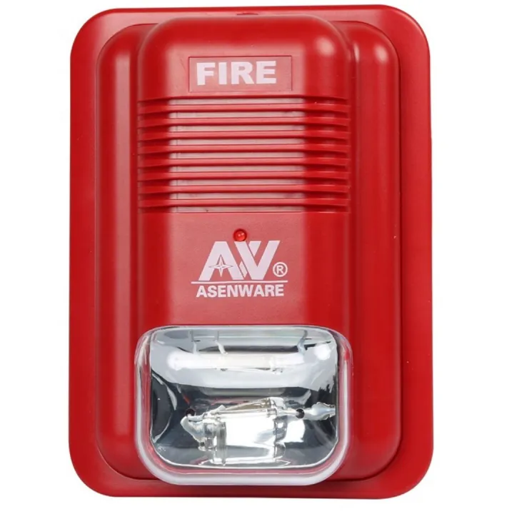 Asenware Fire Alam Horn Siren Strobe Quick Alert Safety System Sensor ...