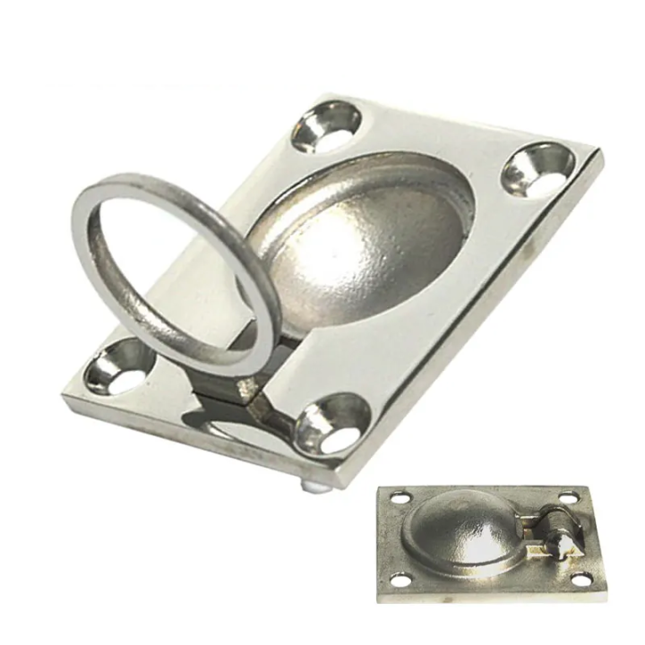 1Pc Ring Silver Handle Ring Handle Flush Flush Hatch Locker Pull/Lift ...