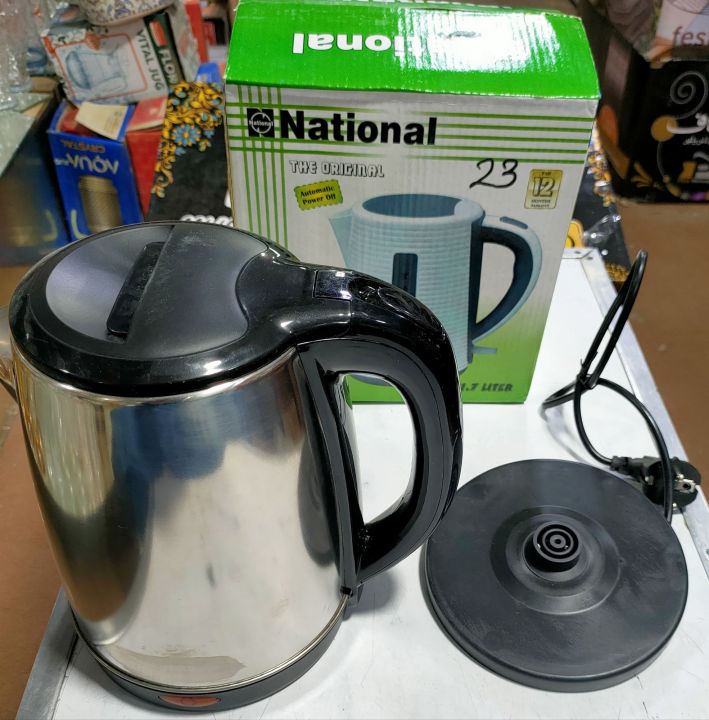 Electric Kettle 1.7 Litre National Original Heavy Duty Premium Quality ...