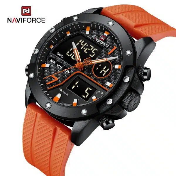Elegant Dual Display Watch NF9221 Dual Time Edition | Daraz.pk