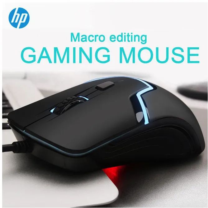 HP M100 Gaming Mouse USB Wired Optical Mouse with LED Backlight and ...
