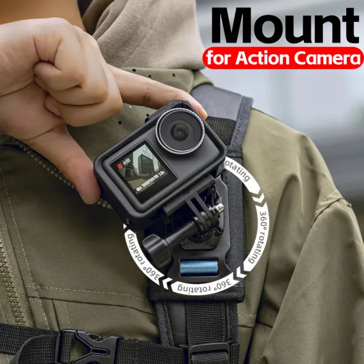 360 Rotation Bag Backpack Shoulder Strap Mount Holder for GoPro Hero 13 ...