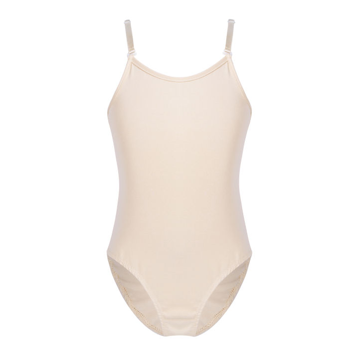 iEFiEL Nude Child Teens Adjustable Strap Dance Leotard Underwear for ...