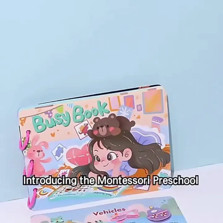 Montessori Quiet Busy Book for Toddlers – 12 Theme Learning Activity ...