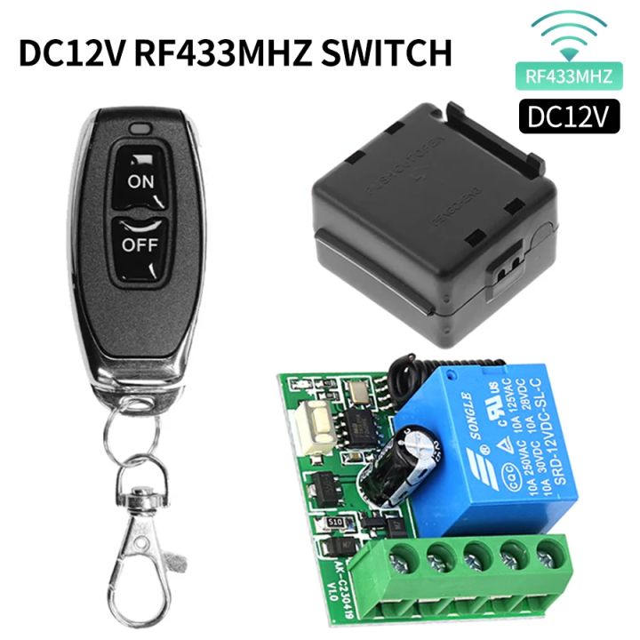 Universal Gate Remote Control Switch DC 12V RF 433 Mhz Asking Code ...