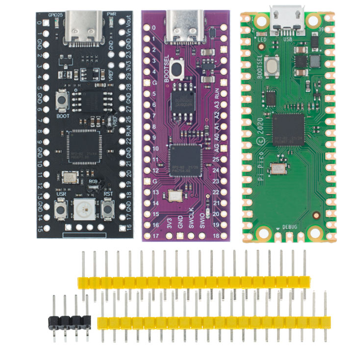 Raspberry Pi Pico Board RP2040 Dual-Core 264KB ARM Low-Power Microcomputers High-Performance ...