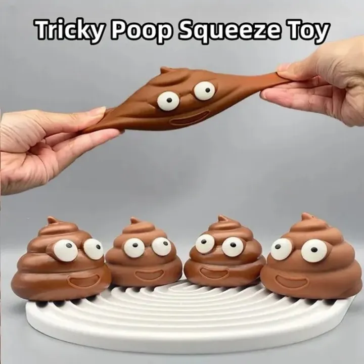 Stool Squeeze Toy Adult Funny Stress Reliever Tricky Toy Poop Creative ...