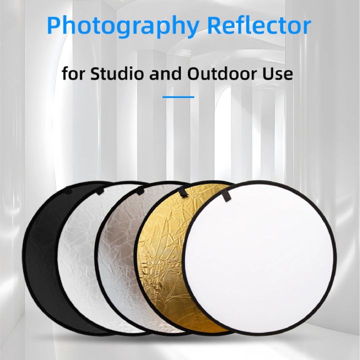 RF01 5in1 Collapsible Round Photography Reflector Photo Studio Outdoor ...