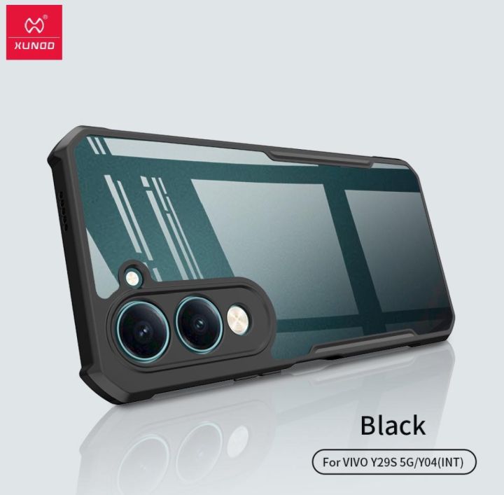 Vivo Y04 4G Ipaky Shockproof Hybrid Armor Back Case Full Edge Cover For ...