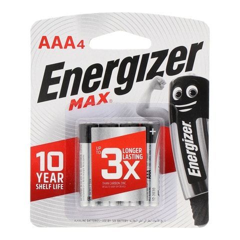 Energizer Max AAA4 Alkaline Battery Cells 100% Original | Daraz.pk