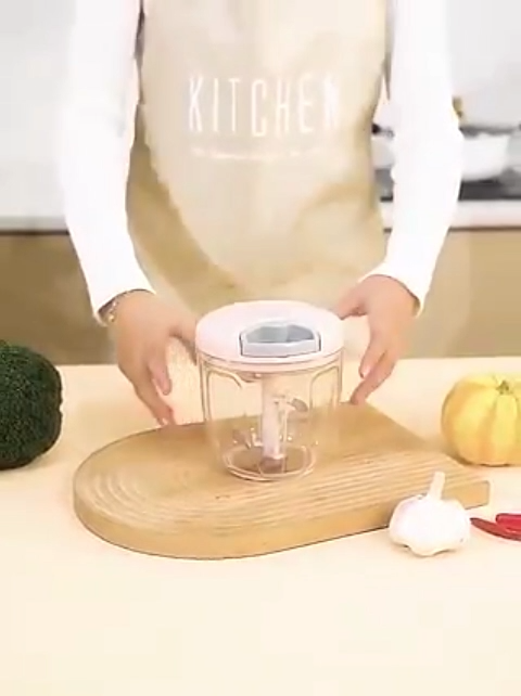 ORIGINAL LARGE Manual Hand String Pull Vegetable chopper Portable 5 ...